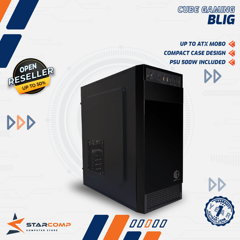 Jual CUBE GAMING BLIG + PSU 500W CASING ATX | Shopee Indonesia
