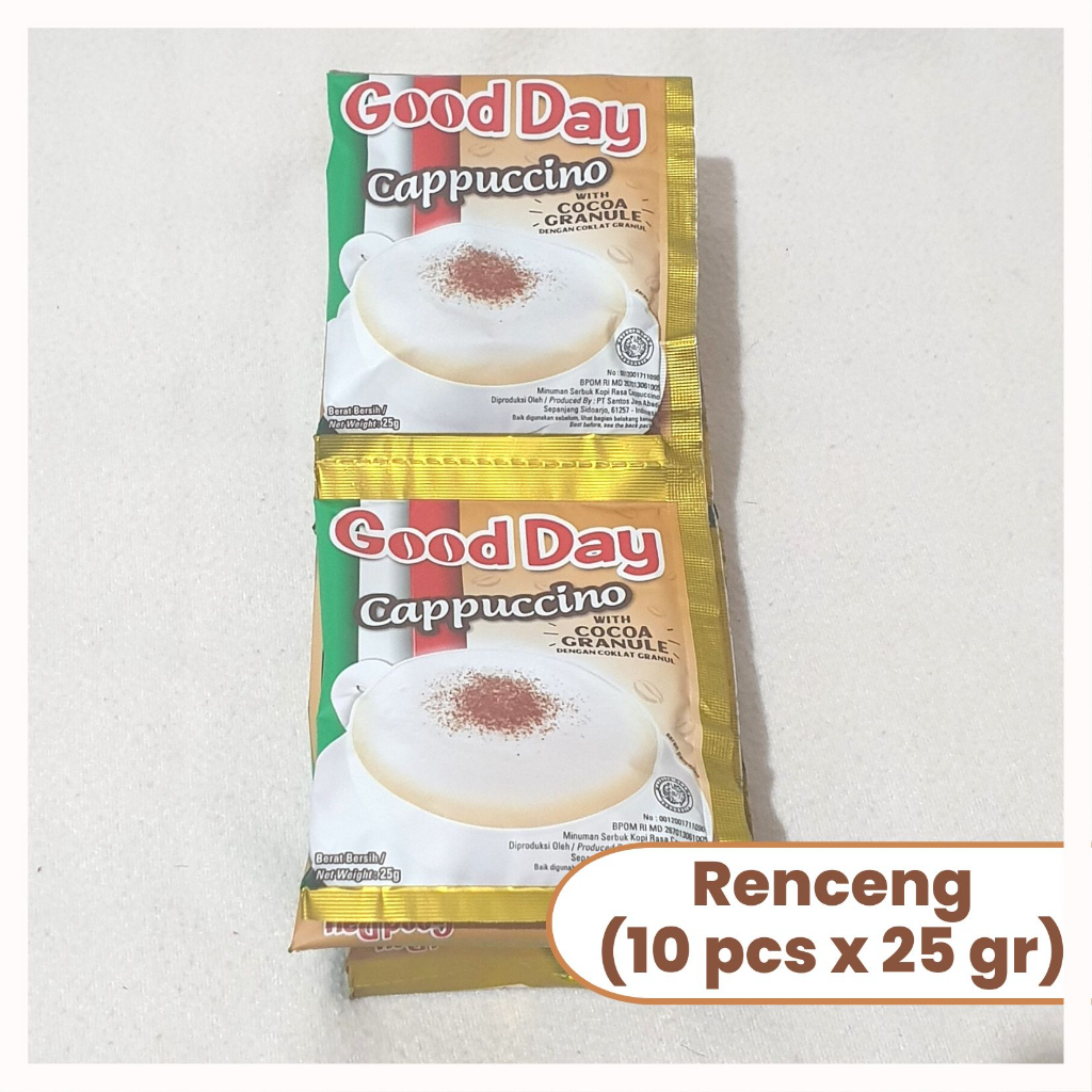 Jual Good Day Cappuccino Kopi Renceng (10 sachets x 25 gr) | Shopee ...