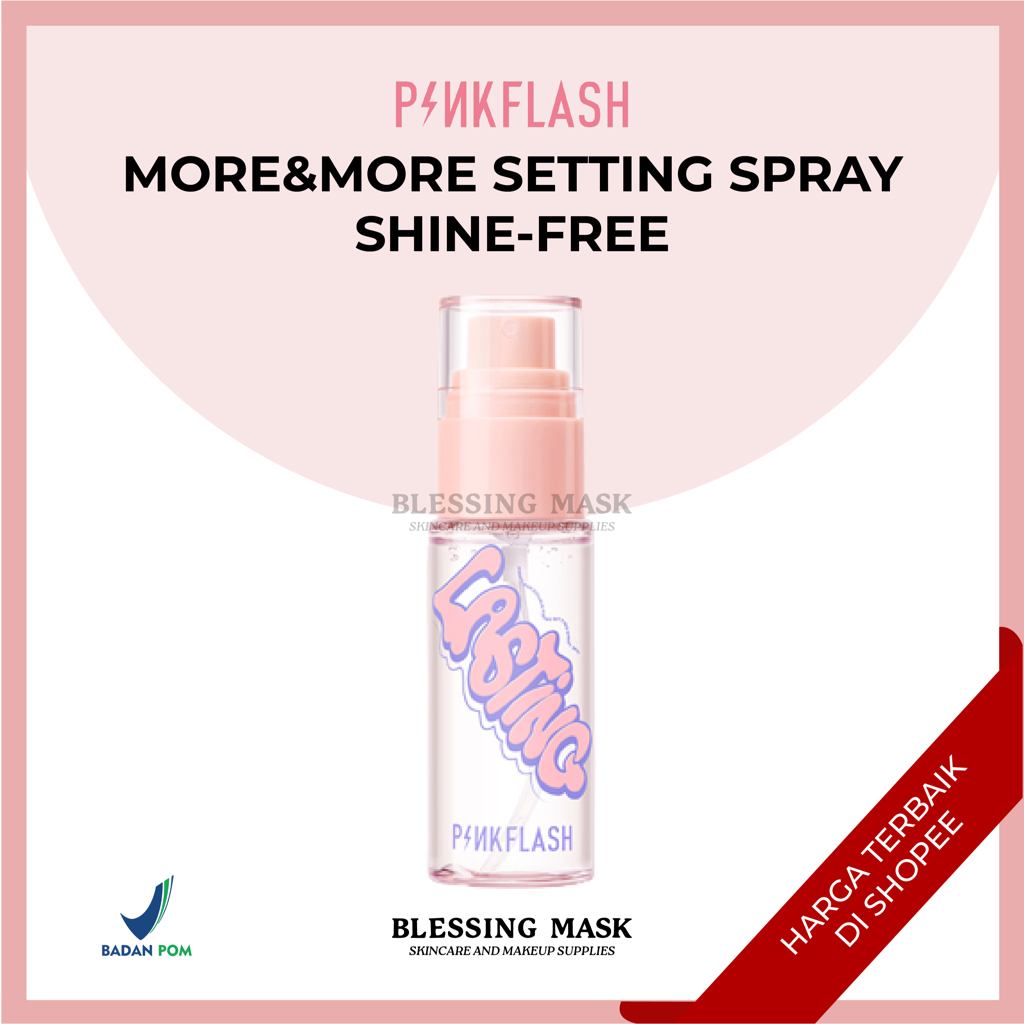 Jual PINKFLASH More&More Setting Spray Shine-free Hydrating Oil-control ...