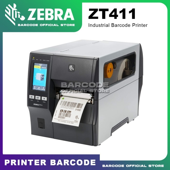 Jual Zebra ZT 411 300 DPI Printer Direct Thermal Transfer Cetak Stiker Label Barcode Harga ...