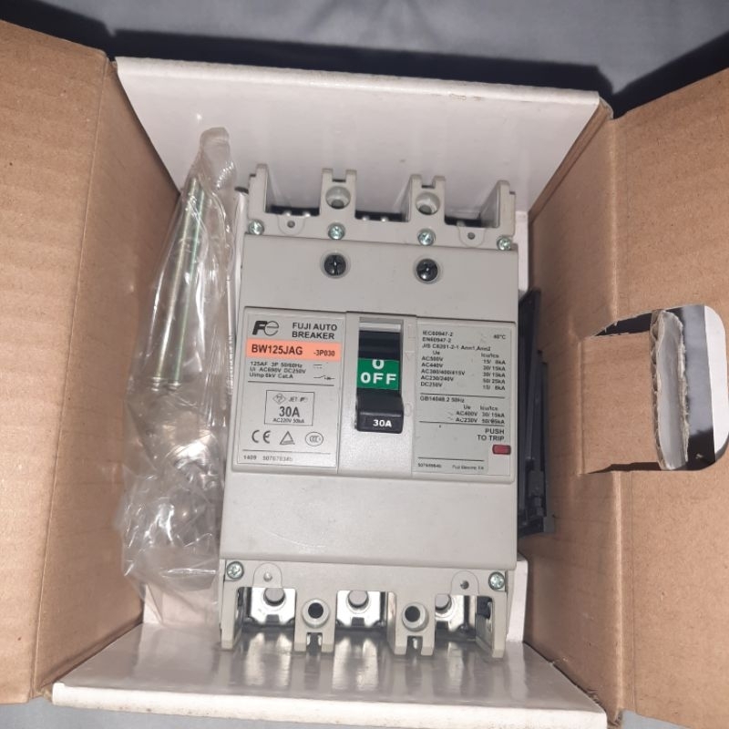 Jual Fuji Electric MCCB BW125JAG 3P 30A | Shopee Indonesia