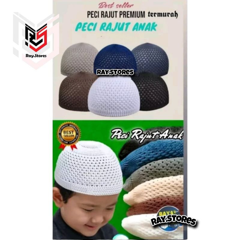 Jual Peci Anak Usia 4 - 6 Tahun Melar / Peci anak polos / Songkok anak ...