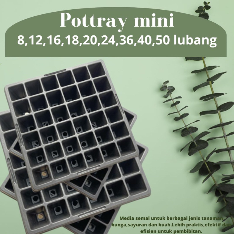 Jual POTTRAY MINI Pottray berkualitas dan tebal lubang 8,12,16,18,20,24,36,40,50 bisa untuk ...