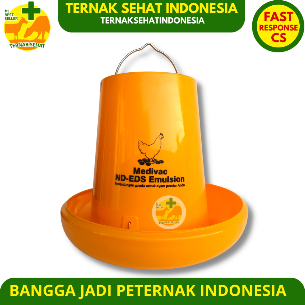 Jual TEMPAT RANSUM PAKAN AYAM 5KG - Tempat Makan Ayam 5KG MEDION | Shopee Indonesia