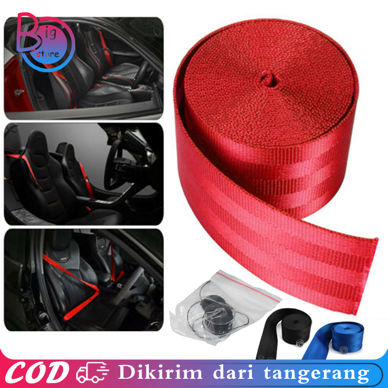Jual 3.6m Seat Belt Mobil Berger Tali Seatbelt Universal Sabuk Pengaman ...