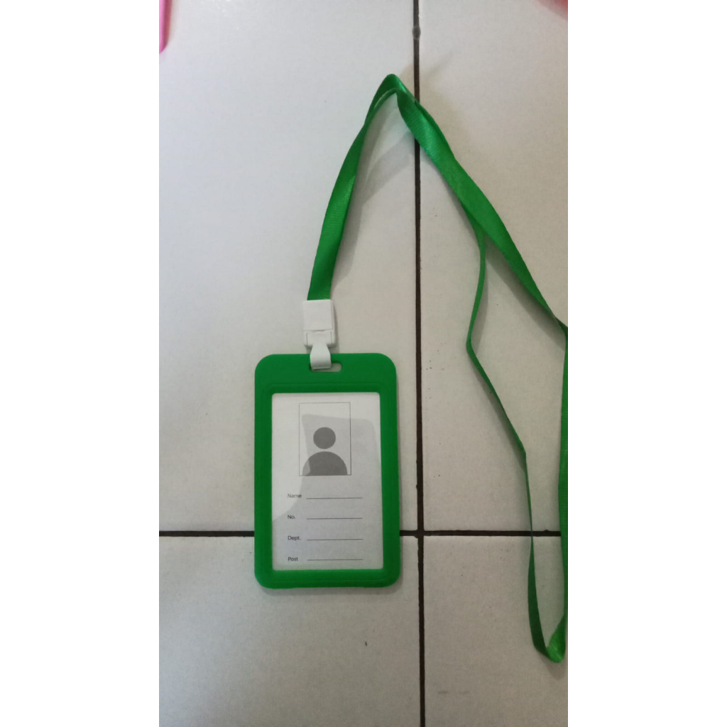 Jual (1SET) ID CARD + TALI Name Tag | Double Sides Dua Sisi | Plastik ...