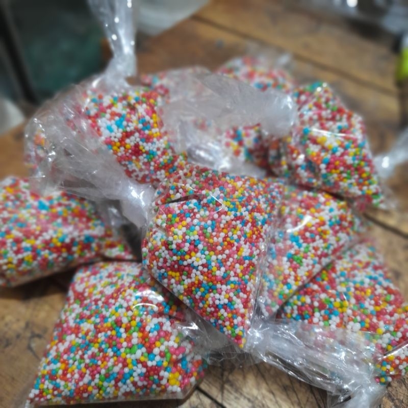 Jual springkel kue pasir warna warni elmer kemasan repack 100 gr ...