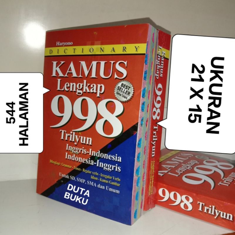 Jual Kamus Bahasa Inggris Indonesia Inggris Indeks lengkap 998 T ...