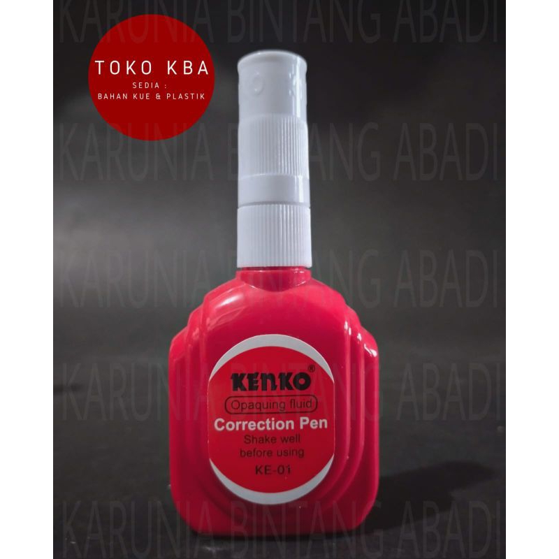 Jual Correction Fluid Pen Tip-Ex Kenko KE-01 Cairan Koreksi | Shopee ...