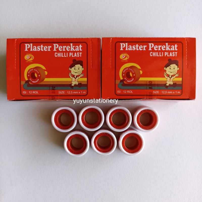 Jual (ISI 12) PLASTER PEREKAT CHILLI PLAST ROLL | PLASTER LUKA ADHESIVE ...