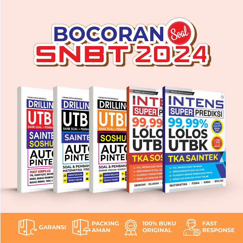 Jual EMC Buku Drilling Utbk Saintek, Soshum, Kompilasi Auto Pinter Sbmptn 2022-2023 Intens ...