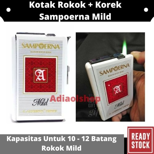 Jual Kotak Rokok Plus Korek Api Sampoerna Mild | Shopee Indonesia