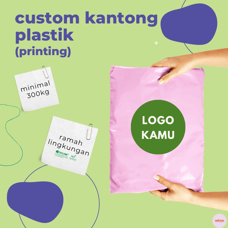 Jual Custom Printing Plastik (minimal 300-500kg) - RAMAH LINGKUNGAN | Shopee Indonesia
