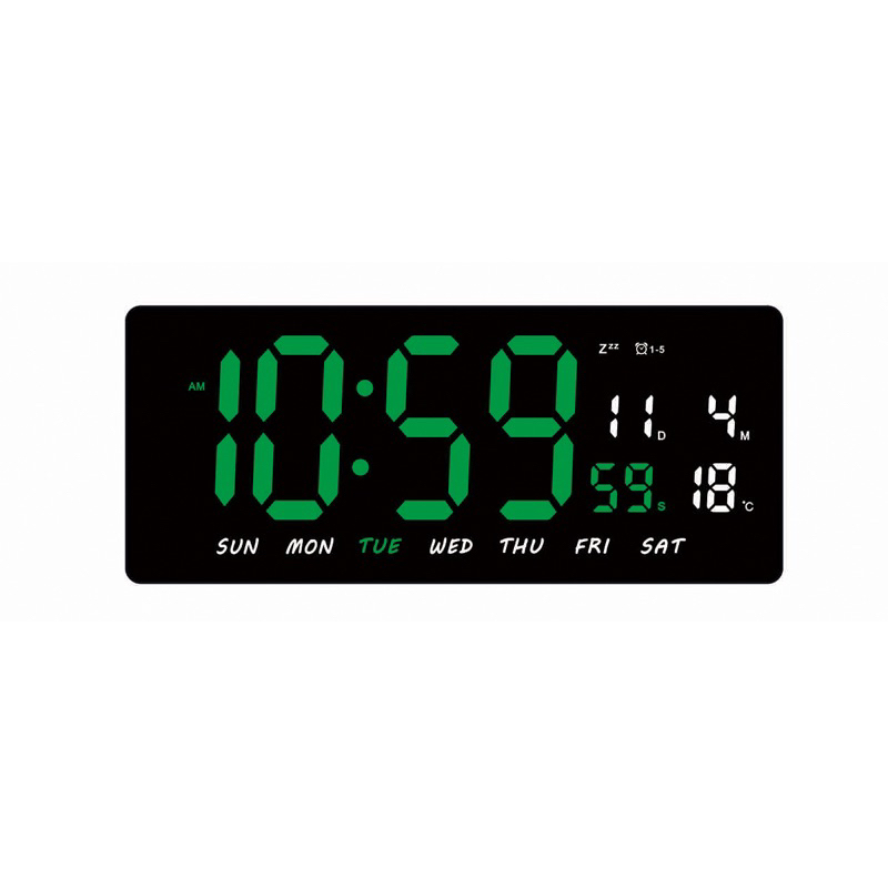 Jual Jam Digital LED Besar Tampilan Jelas Dinding Meja & Kalender ...