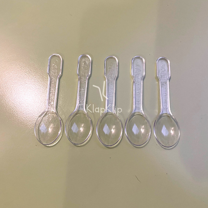 Jual 100pcs Sendok Jelly Plastik / Sendok Plastik Ice Cream / Sendok ...