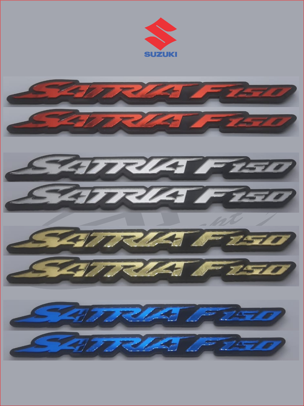 Jual Emblem Suzuki SATRIA FU F150 Timbul Logo Motor 3D Akrilik Variasi ...