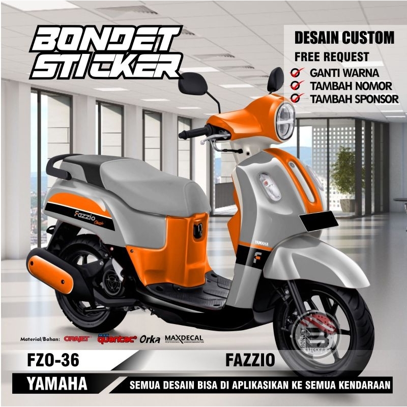 Jual Stiker Decal Yamaha Fazzio Full Body FZ-36 | Shopee Indonesia