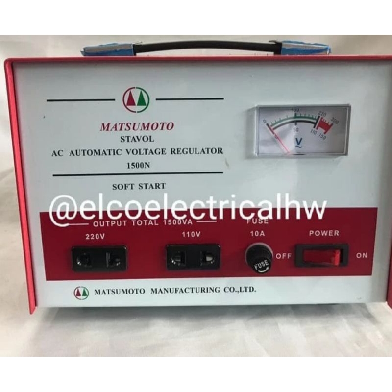 Jual MATSUMOTO STAVOL Stabilizer 1500N 1500Wat Ac Automatic Voltage ...