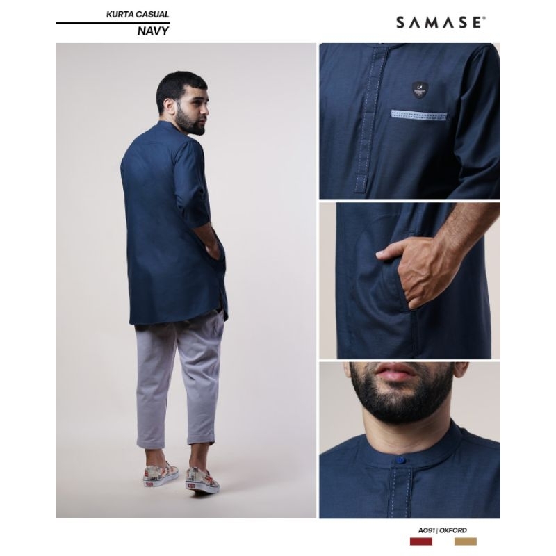 Jual SAMASE KURTA A091 3/4 | Shopee Indonesia