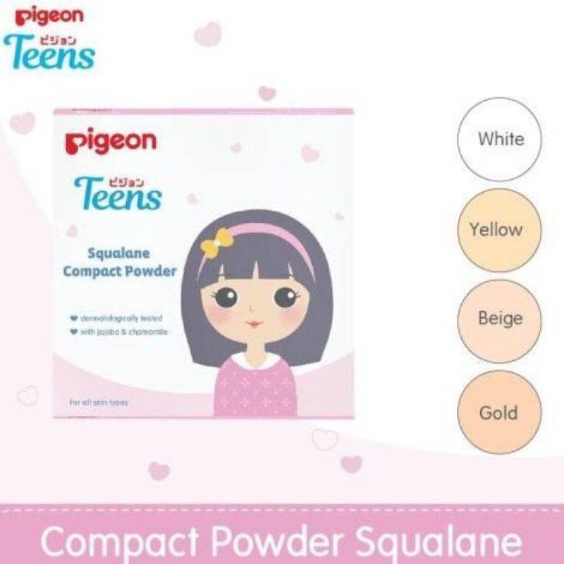 Jual PIGEON TEENS Compact Powder REFILL + PUFF | Shopee Indonesia