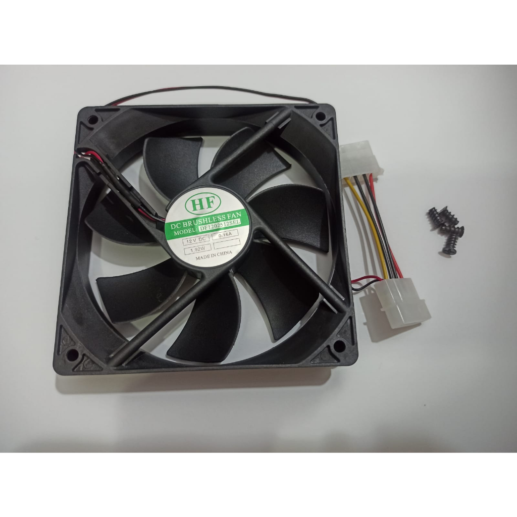 Jual FAN CASING Kipas Cooling HITAM 12 CM KIPAS PENDINGIN PC + BAUT ...