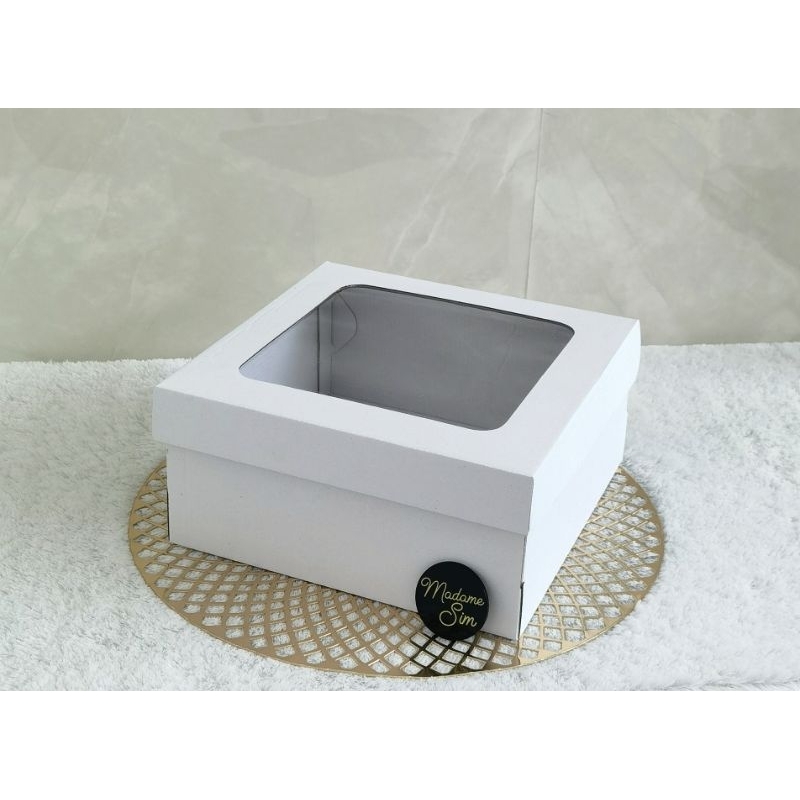 Jual KOTAK KUE CHIFFON - CAKE BOX - DUS KADO 25x25x12 - JENDELA - WK ...