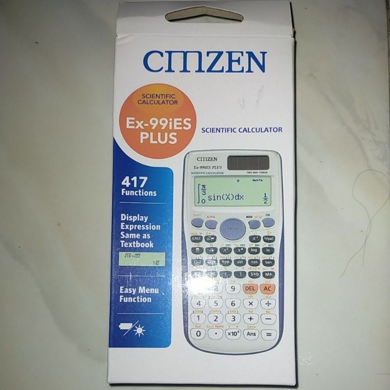 Jual Kalkulator CITIZEN | Scientific Calculator | Ex-99iES PLUS | 417 ...