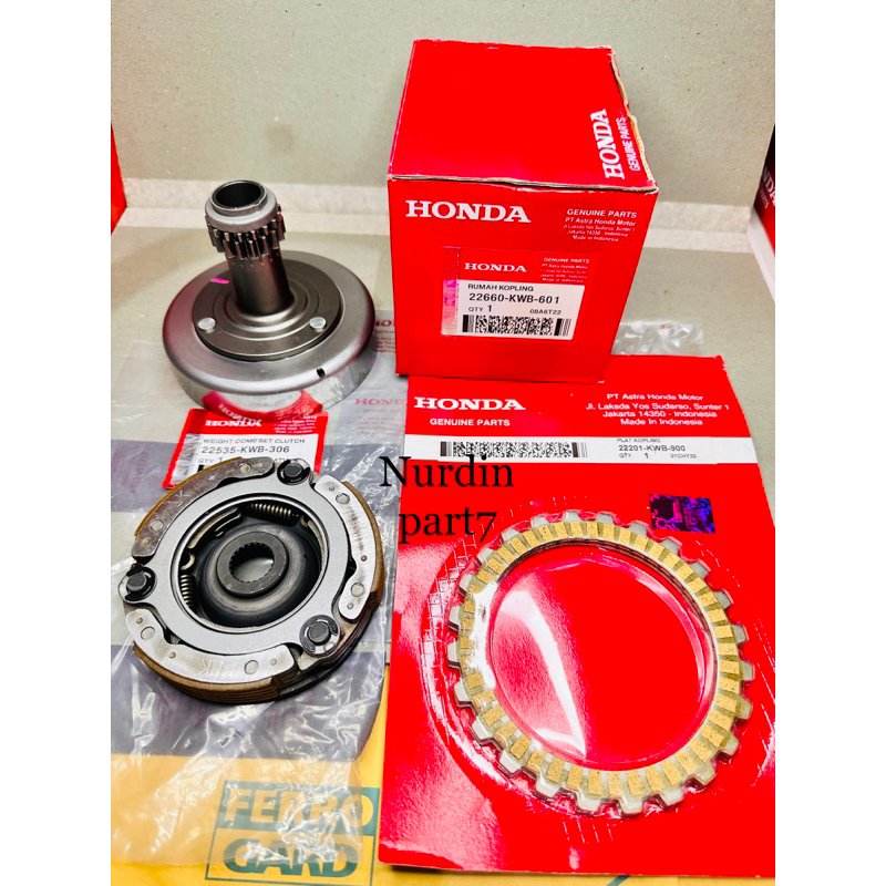 Jual Paket Kopling Lonceng + Kampas Ganda Assy + Plat Kopling Honda Blade Lama 110cc Revo ...