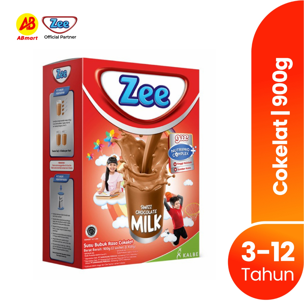 Jual Zee Chocolate Vanilla Madu 900gr Susu Bubuk Anak Berkalsium ...