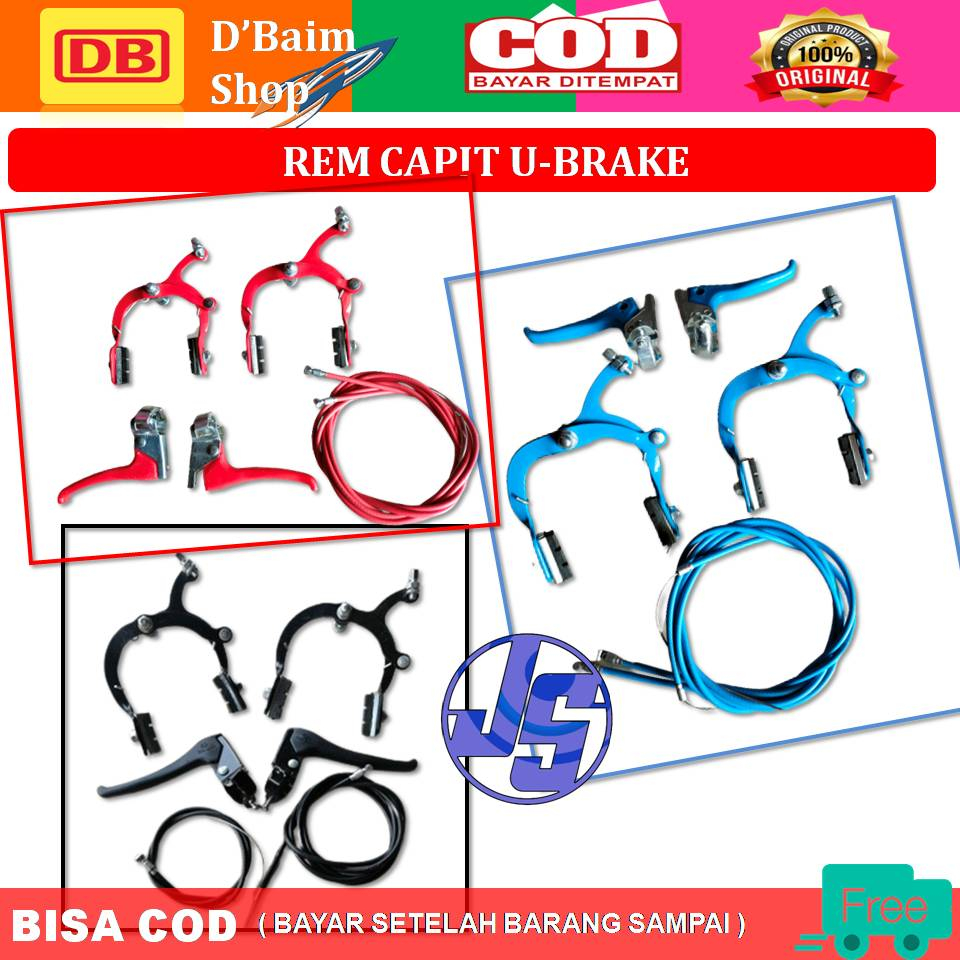 Jual Rem capit Sepeda Rem Kalipper Rem U Brake Sepeda Ukuran 12-20 | Shopee Indonesia