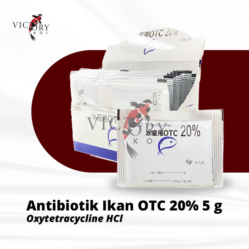 Jual OTC 20% 5 g Made in Japan - Obat Antibiotik Ikan Koi Koki Hias ...