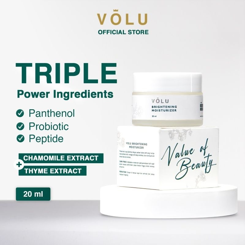 Jual CREAM VOLU MOISTURIZER BRIGHTENING 30gr (BPOM) | Shopee Indonesia