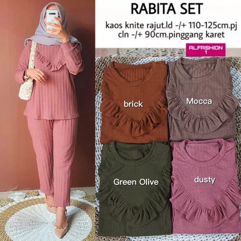 Jual Rabita set knit hornet premium/setelan wanita model terbaru 2024 | Shopee Indonesia