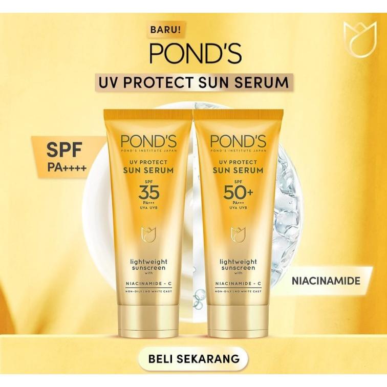 Jual POND'S UV PROTECT SUN SERUM SPF50+ PA++++ & Spf35 PA++++ UVA UVB ...