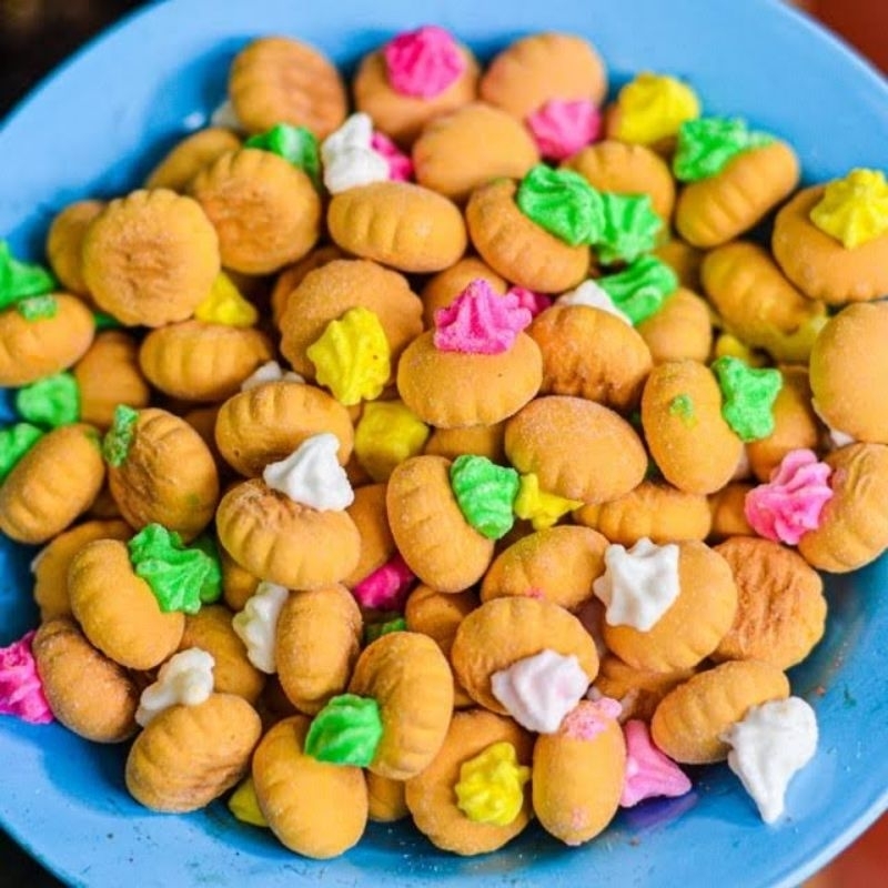 Jual Kue Gemrose Warna 250 Gram / Cemilan Biskuit Gem Rose Gula ...
