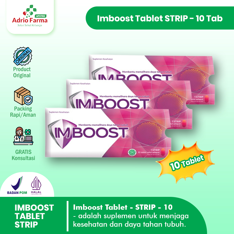 Jual IMBOOST® - STRIP @ 10 Tablet - SUPLEMEN Kesehatan & MULTIVITAMIN ...