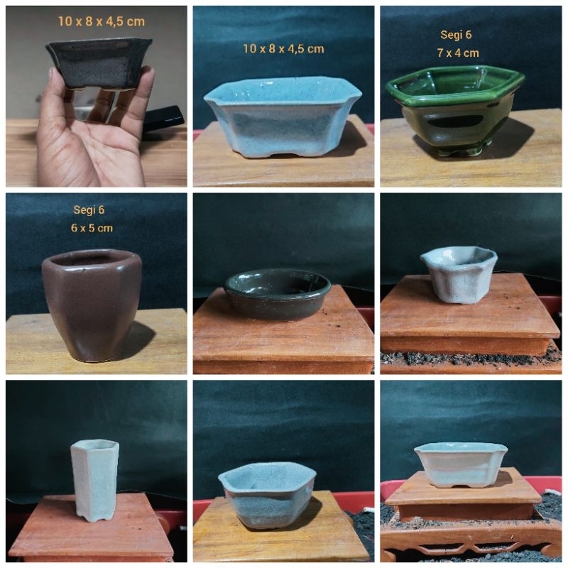 Jual Pot Keramik Bonsai Mini / Bonsai shito/ Bonsai mame / sekkulan ... Jual Pot Keramik Bonsai Mini / Bonsai shito/ Bonsai mame / sekkulan ...