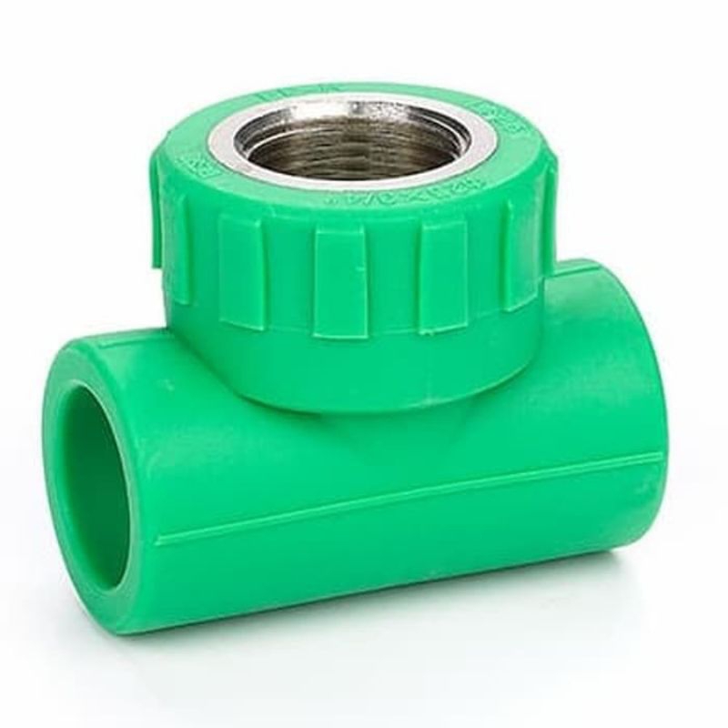 Jual Female Tee PPR 3/4 Inch TDD PPR 25mm Tee Drat Dalam PPR 0.75 inch ...