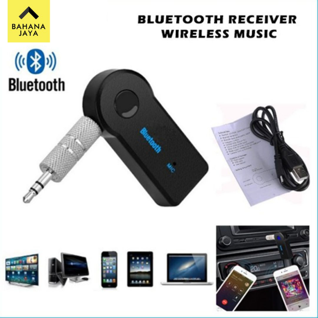 Jual Bluetooth Audio Receiver / Music Wireless Handsfree Car Connector ...