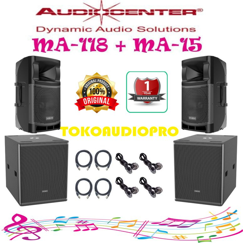 Jual Paket Sound System Audiocenter MA-118 Dan MA15 Original | Shopee ...