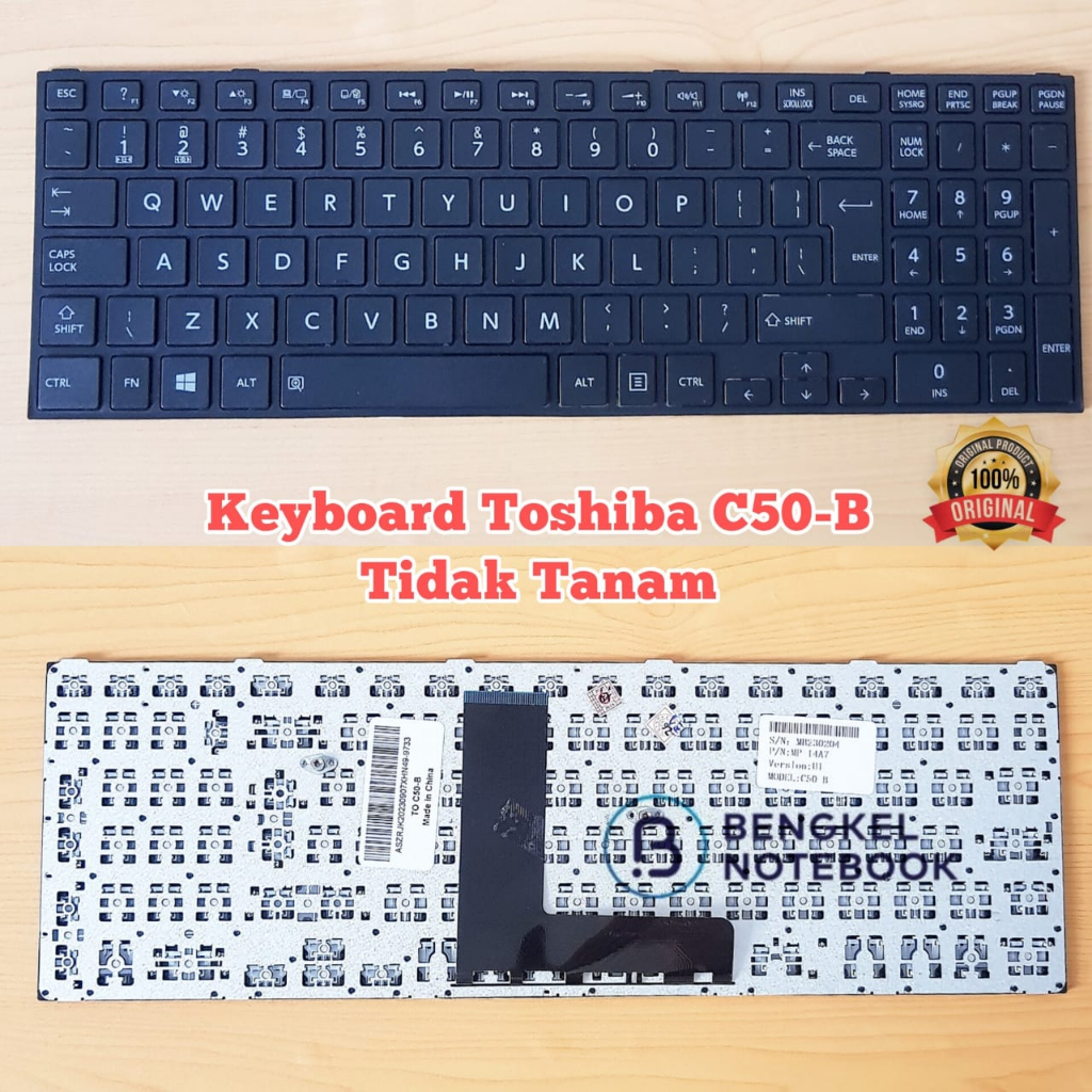 Jual Keyboard Toshiba Satellite C50-B C50T-B C50D-B C50DT-B C55-B C55T ...