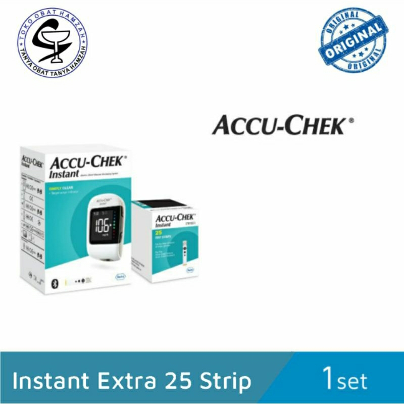 Jual Accu-Chek Instant Pack (Meter + Strip 25S + Pen + Lancet 10S ...