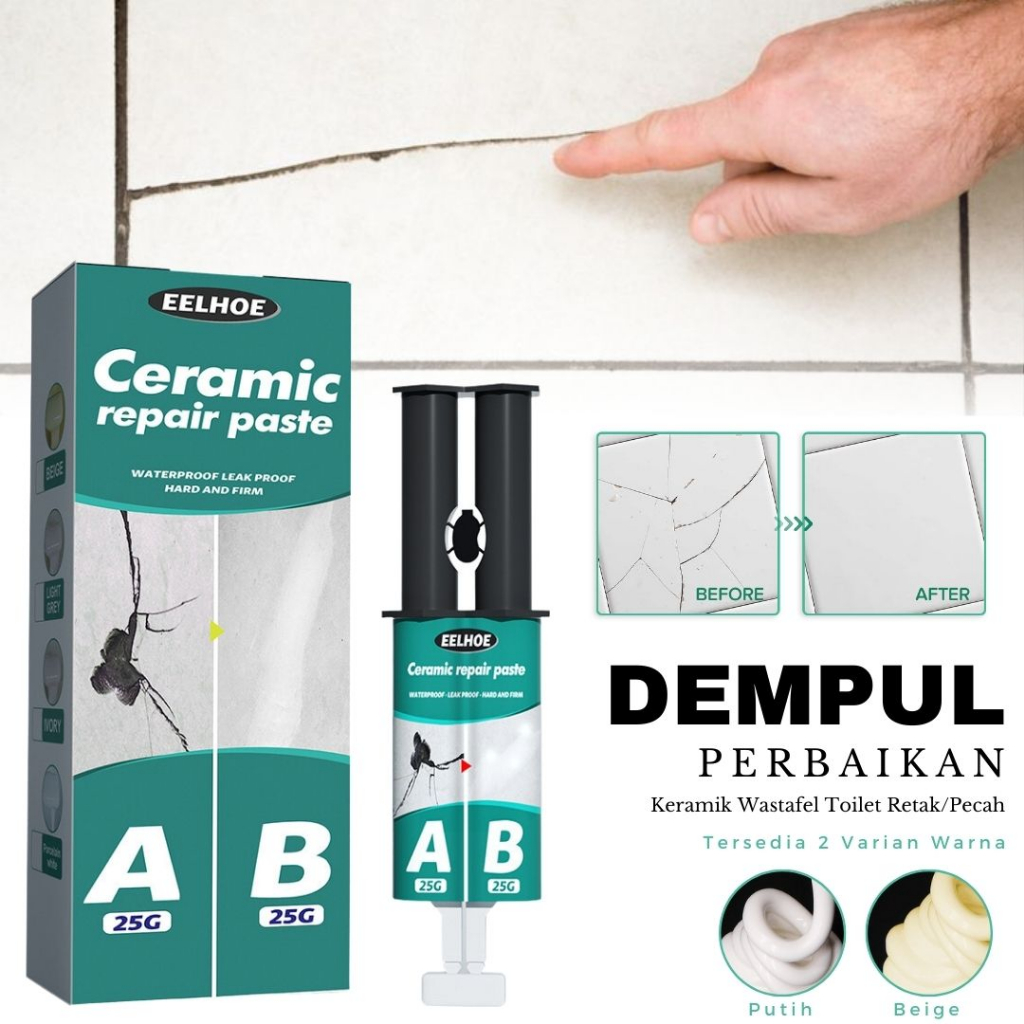 Jual Tile Repair AB Glue Set Perbaikan Keramik Ubin Lantai Wastafel ...