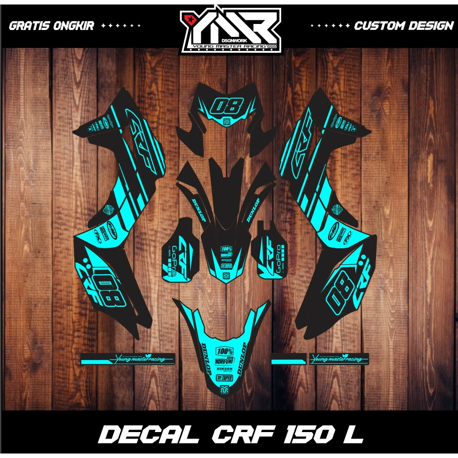 Jual Decal sticker stiker motor D TRACKER/DTX Full custom warna cerah ...