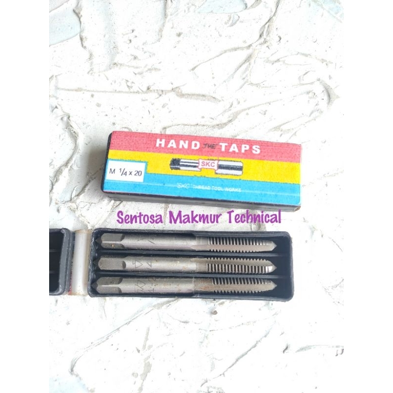 Jual SKC M 1/4 x 20 Mata Hand Tap Bor Pembuat Ulir Drat Derat Baut M1/4 ...