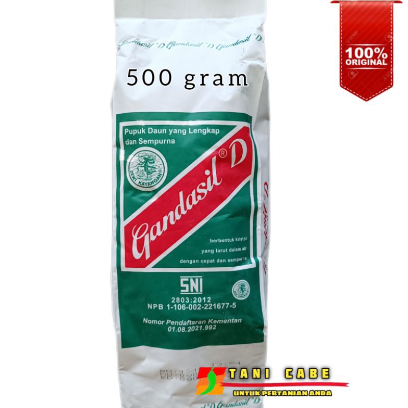 Jual GANDASIL D - ORIGINAL MENYUBURKAN DAUN 500 GRAM | Shopee Indonesia