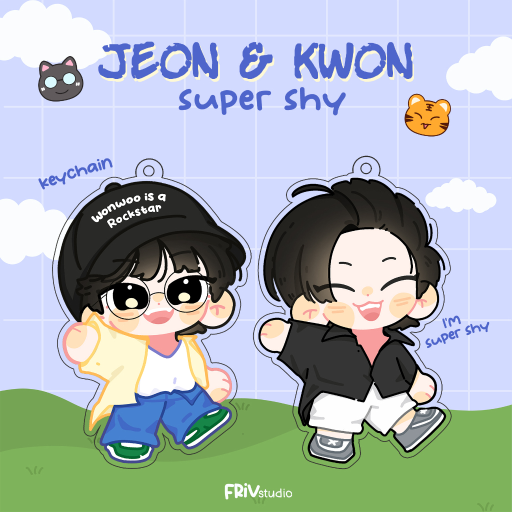 Jual JEON KWON SUPER SHY CHIBI KEYCHAIN WONWOO HOSHI SEVENTEEN | Shopee ...