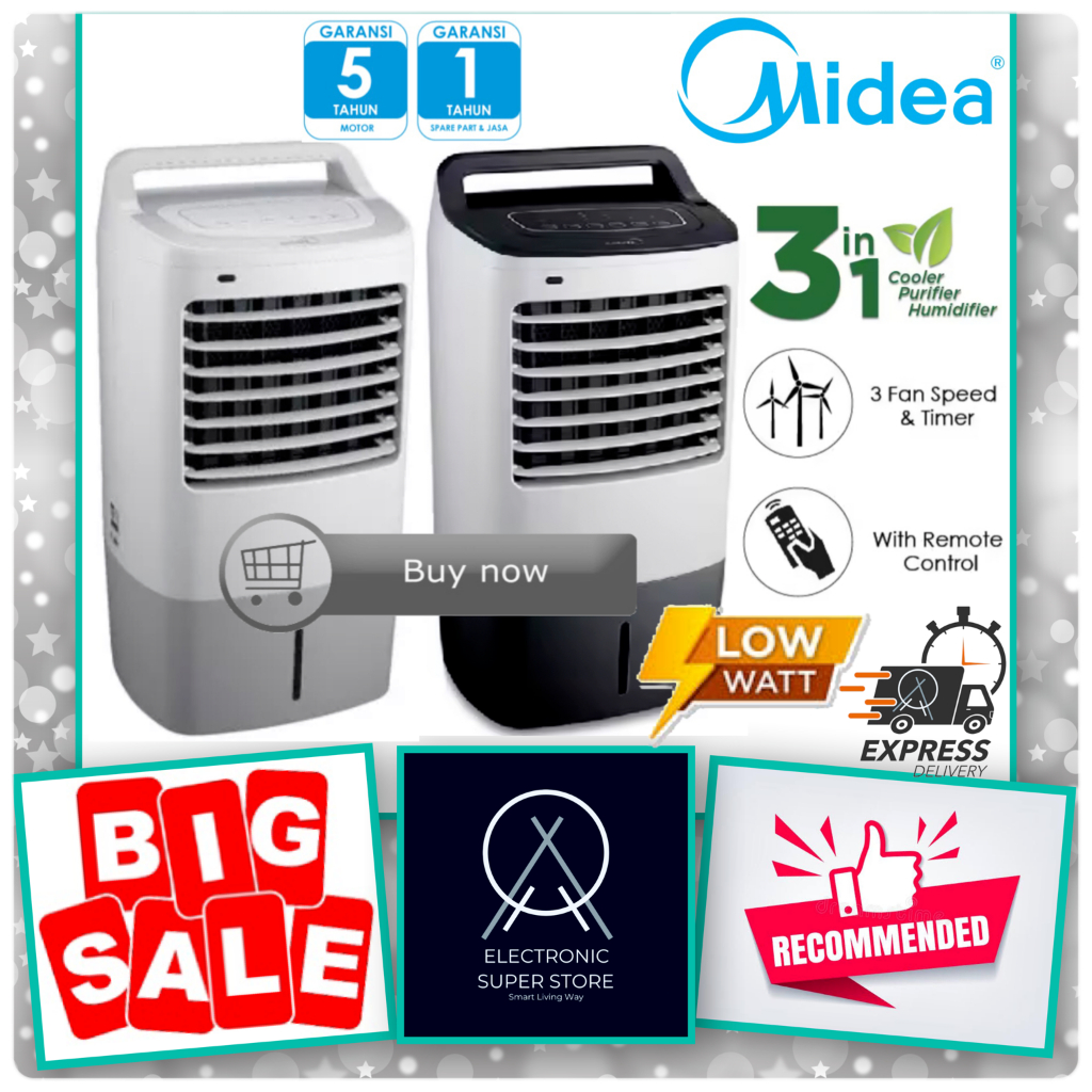 Jual AIR COOLER MIDEA AC120-16AR AC120-16F AC120-16 SUPER LOW WATT 10L ...