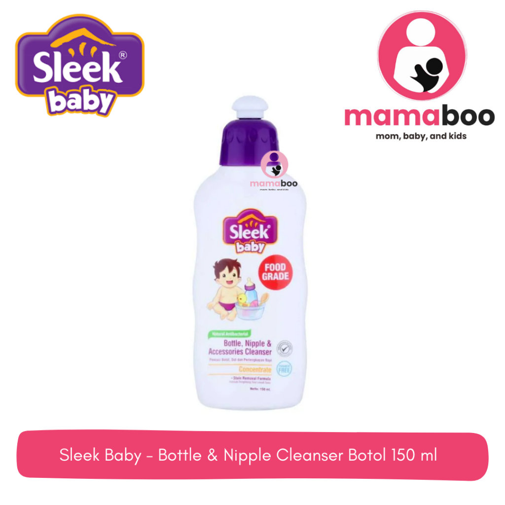 Jual Sleek Baby - Bottle & Nipple Cleanser Botol 150 ml | Shopee Indonesia