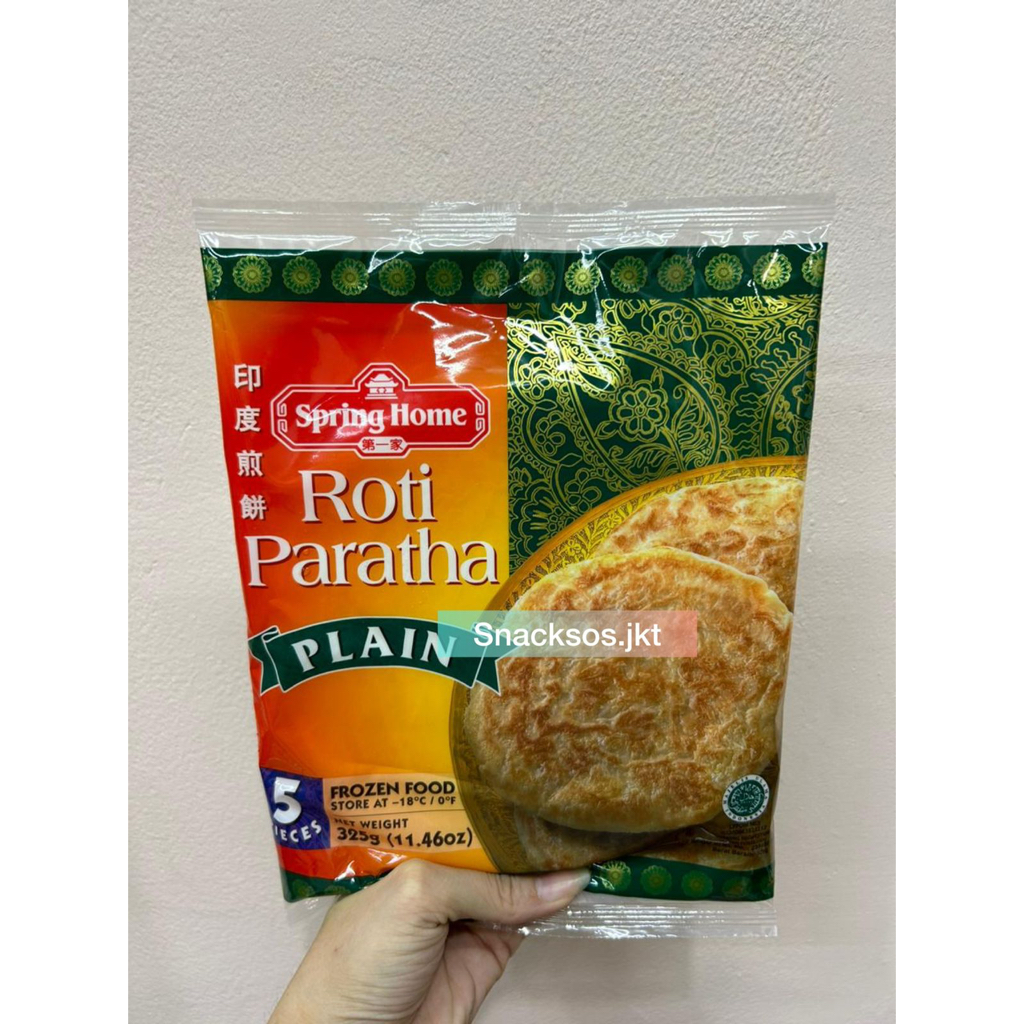 Jual SPRING HOME ROTI PARATHA PLAIN / WHOLEMEAL / ONION | Shopee Indonesia